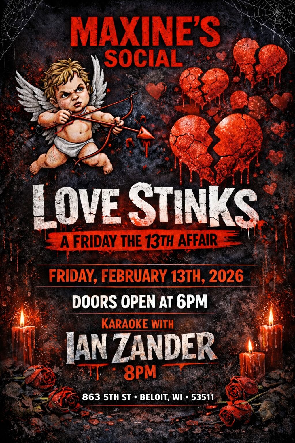 Love Stinks - Anti-Valentine Party | 2026-02-13 Beloit WI