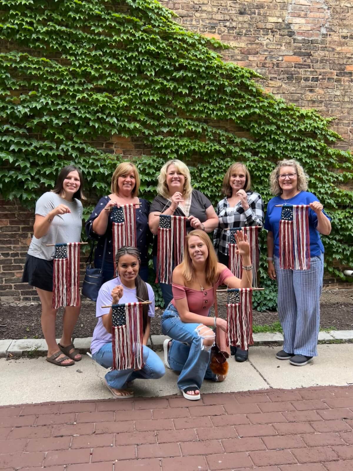 Macrame American Flag Craft Day at DC Estate Winery | 2025-07-02 Beloit WI