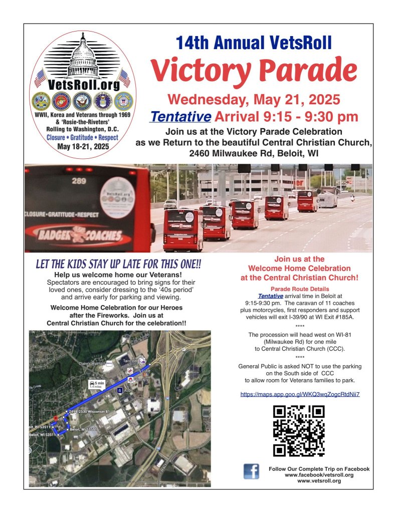 VetsRoll Annual Trip & Welcome Home Parade | Visit Beloit